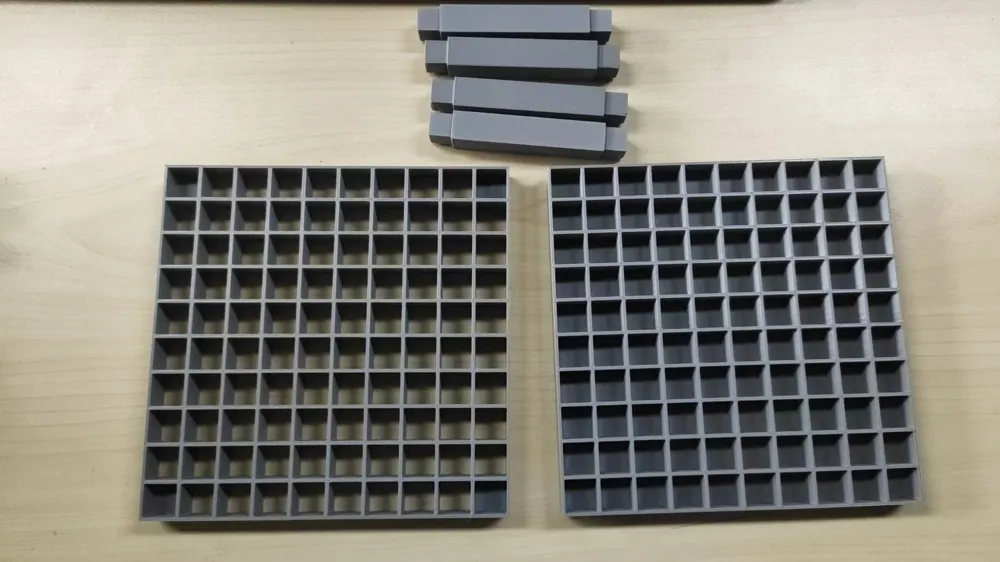 96-Grid Square Pen Holder by Ac再战500年 - MakerWorld