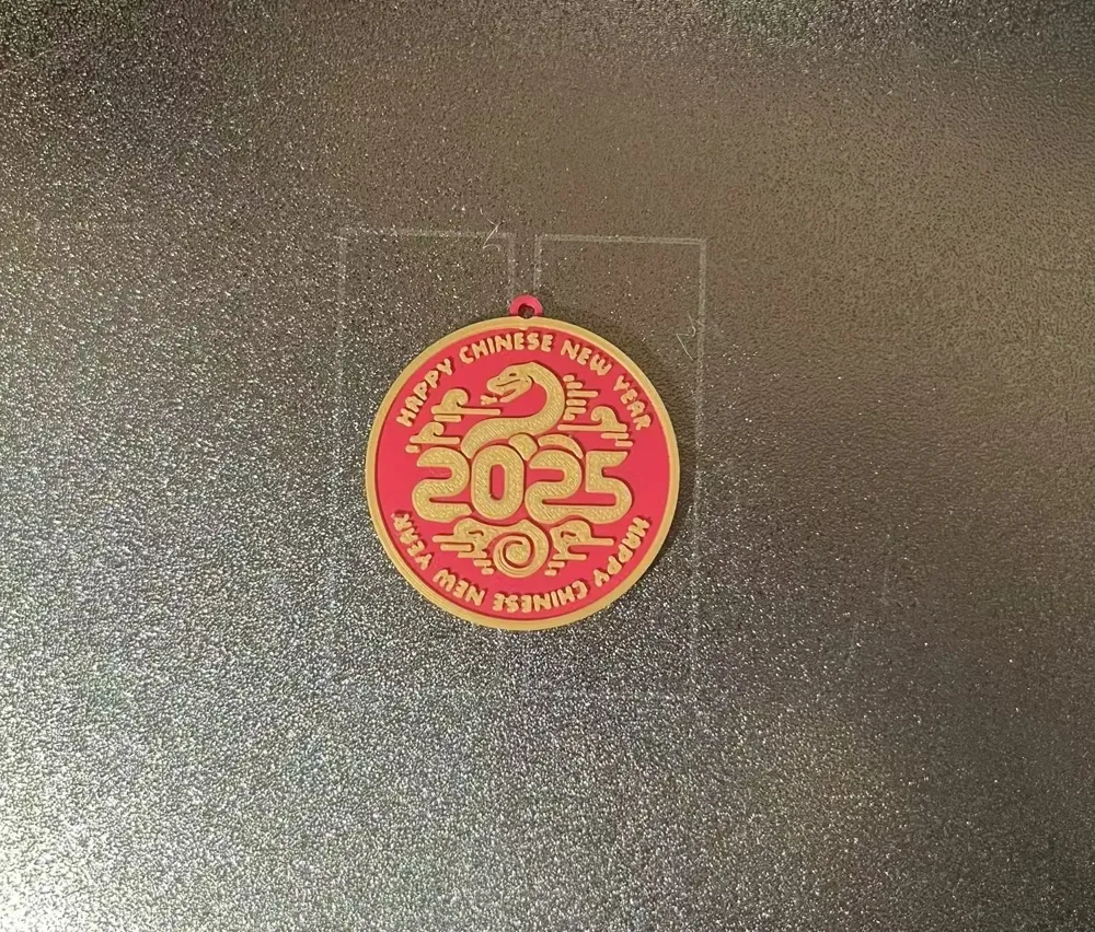Year of the Snake New Spring Fortune Coin Keychain/Bag Charm/2025 ...