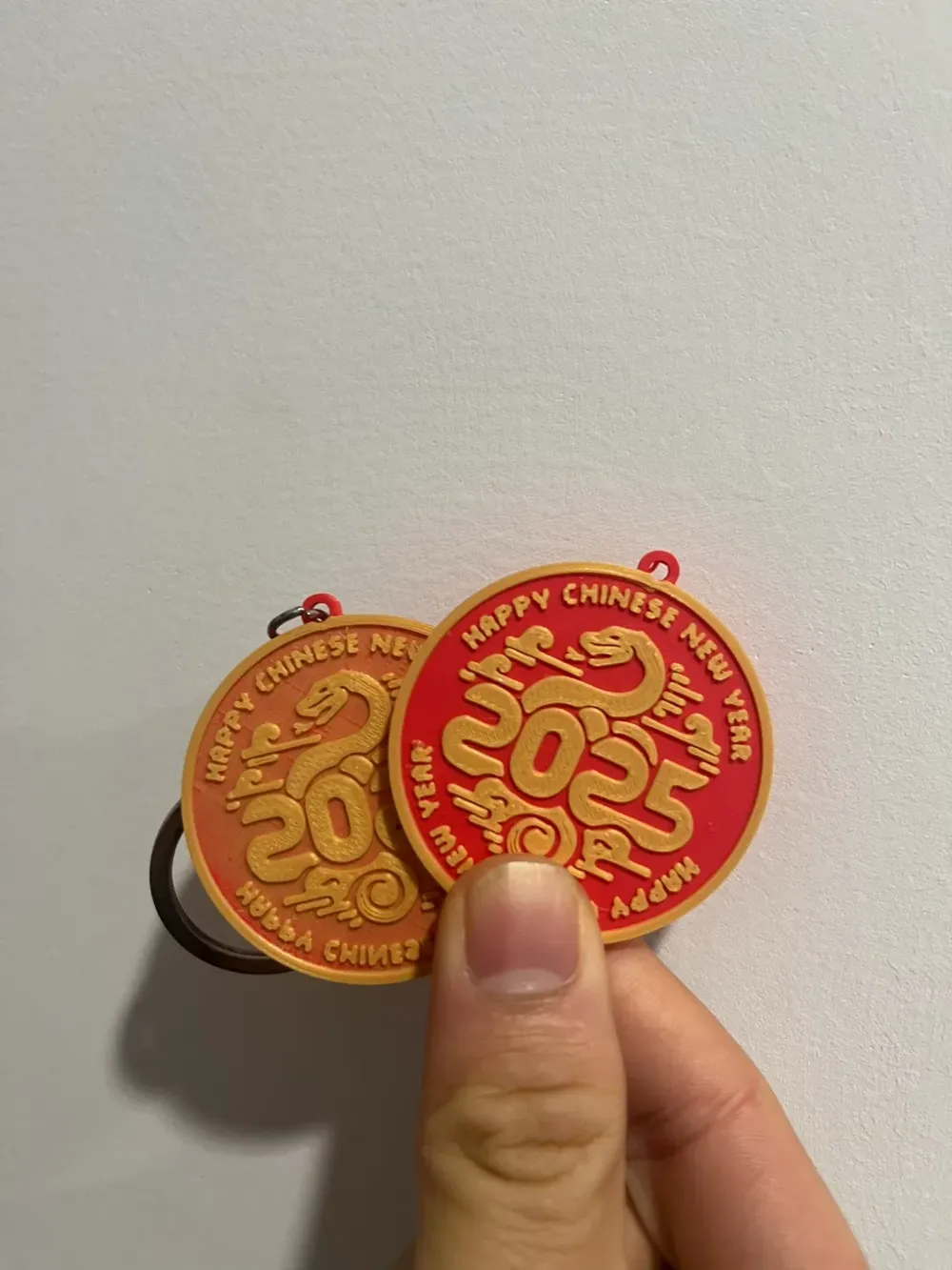 Year of the Snake New Spring Fortune Coin Keychain/Bag Charm/2025 ...