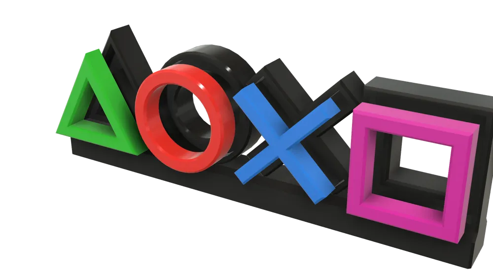 PlayStation Symbol by Upcrid - MakerWorld