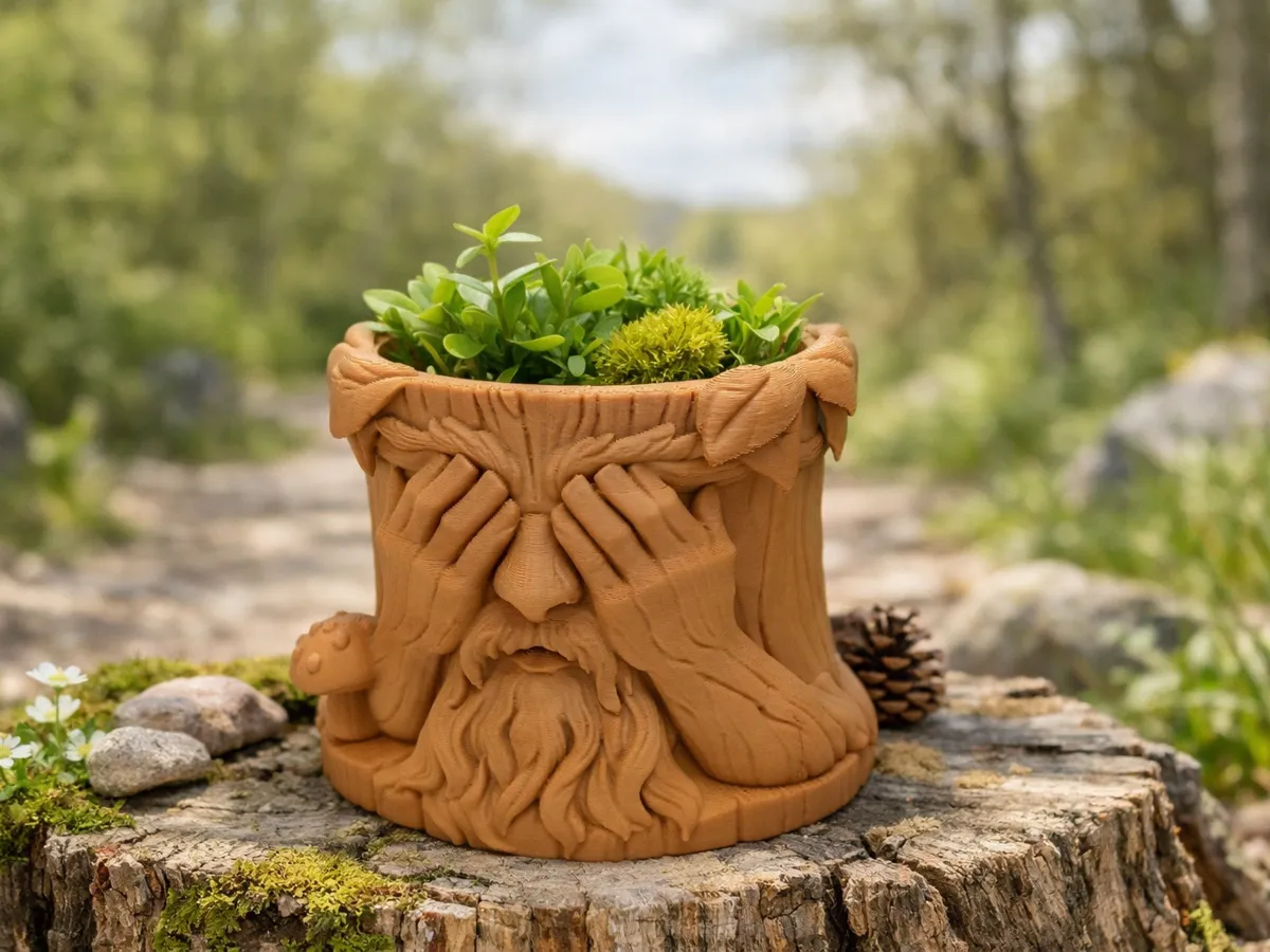 Mischievous Forest Spirit Pot of Secrets - Free 3D Print Model - MakerWorld
