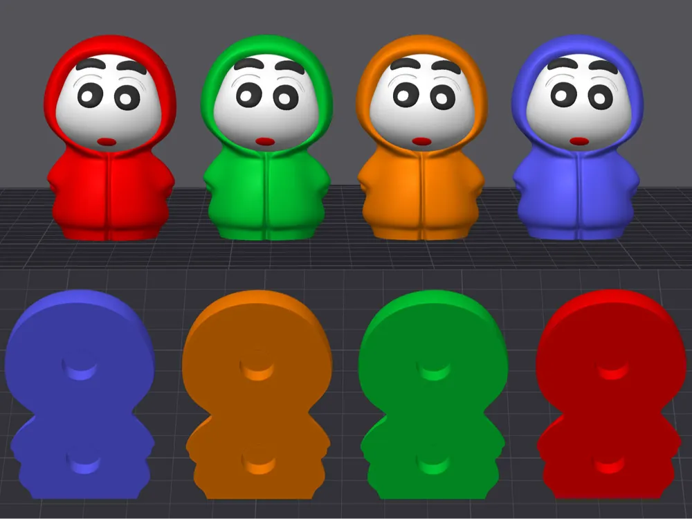 Fridge magnets蜡笔小新冰箱贴Crayon Shin-chan by 达文西FPV MakerWorld: Download ...