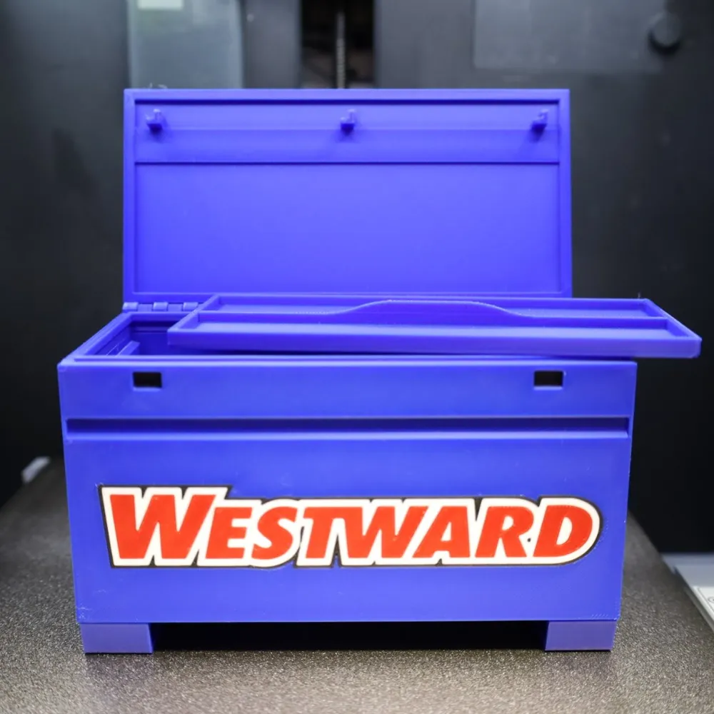 Westward Job Site Tool Box Desk Display by joshua.makes - MakerWorld