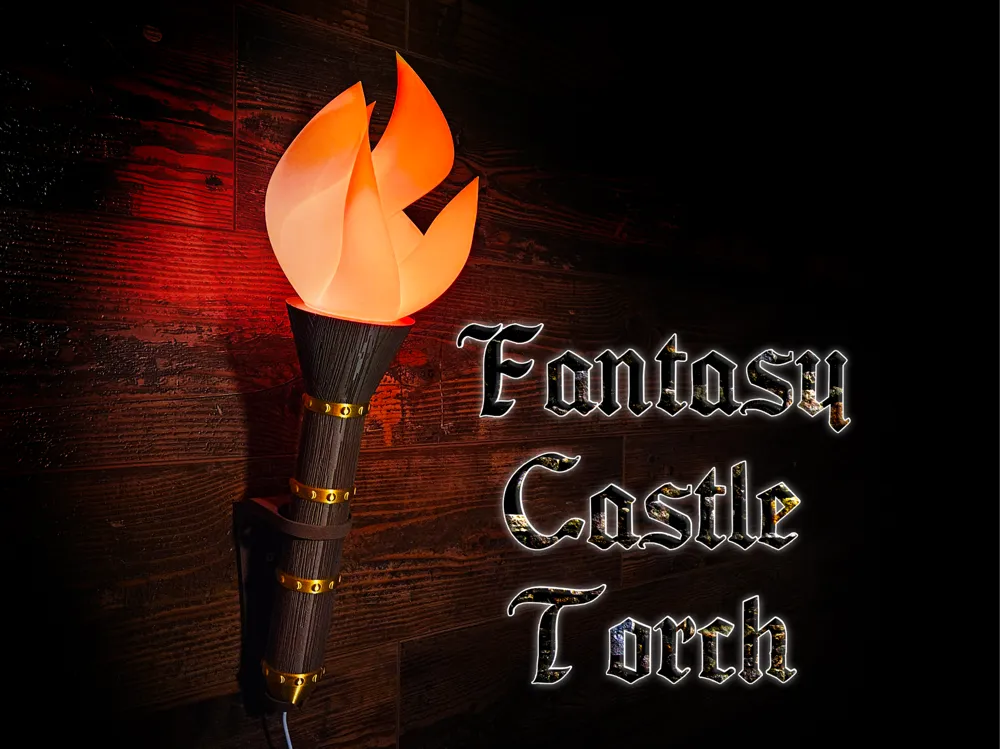 Fantasy Castle Torch by jf-villemure MakerWorld: Download Free 3D Models