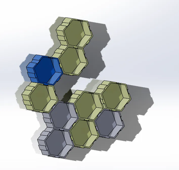 Hexagonal storage box by 又菜又爱玩 MakerWorld: Download Free 3D Models