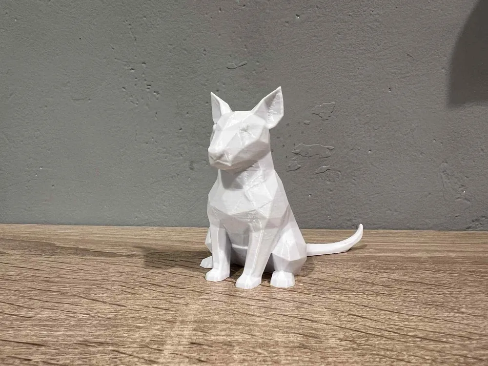 Perro Bull Terrier - Low Poly - Modelo de impresión 3D gratuito ...