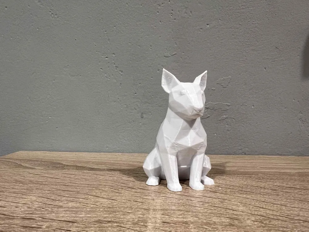 Perro Bull Terrier - Low Poly - Modelo de impresión 3D gratuito ...