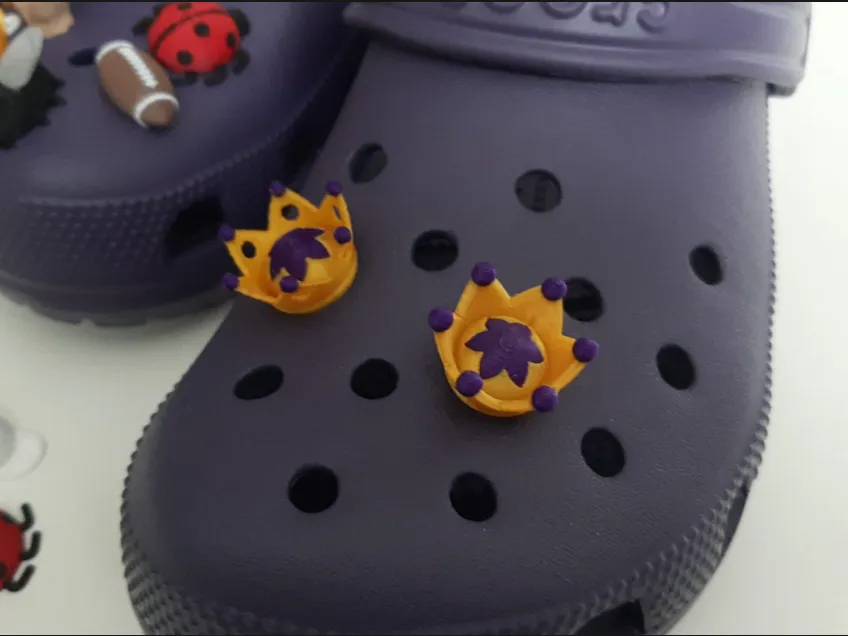 Crocs Charm "Crown" - Free 3D Print Model - MakerWorld
