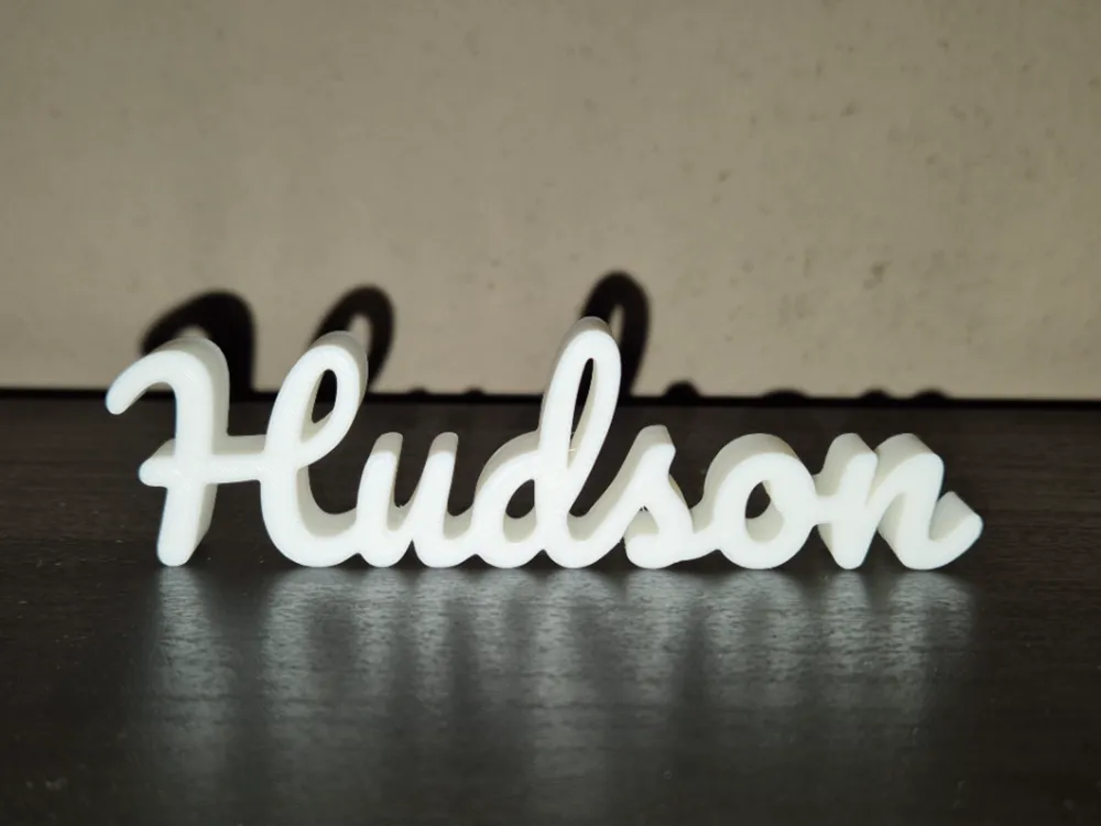 Hudson Name Sign Display Decor by GabT MakerWorld: Download Free 3D Models