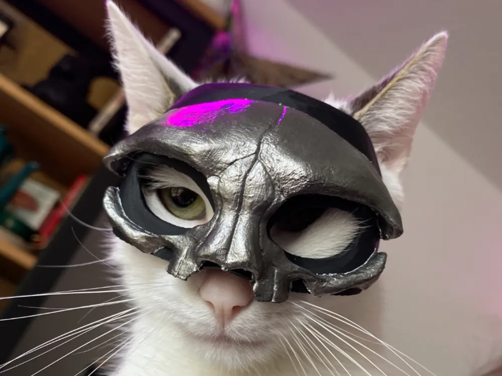 Catulus V (Ghost band Papa V Mask for Cats) - Free 3D Print Model ...
