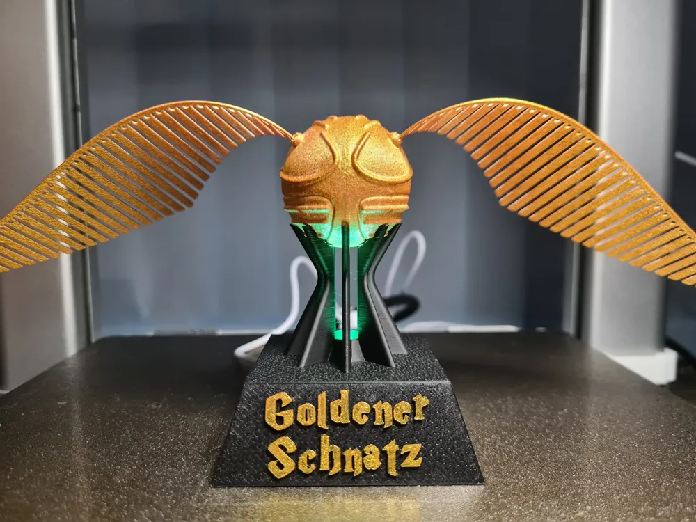 Display Stand with Lamp for Golden Snitch - Free 3D Print Model ...