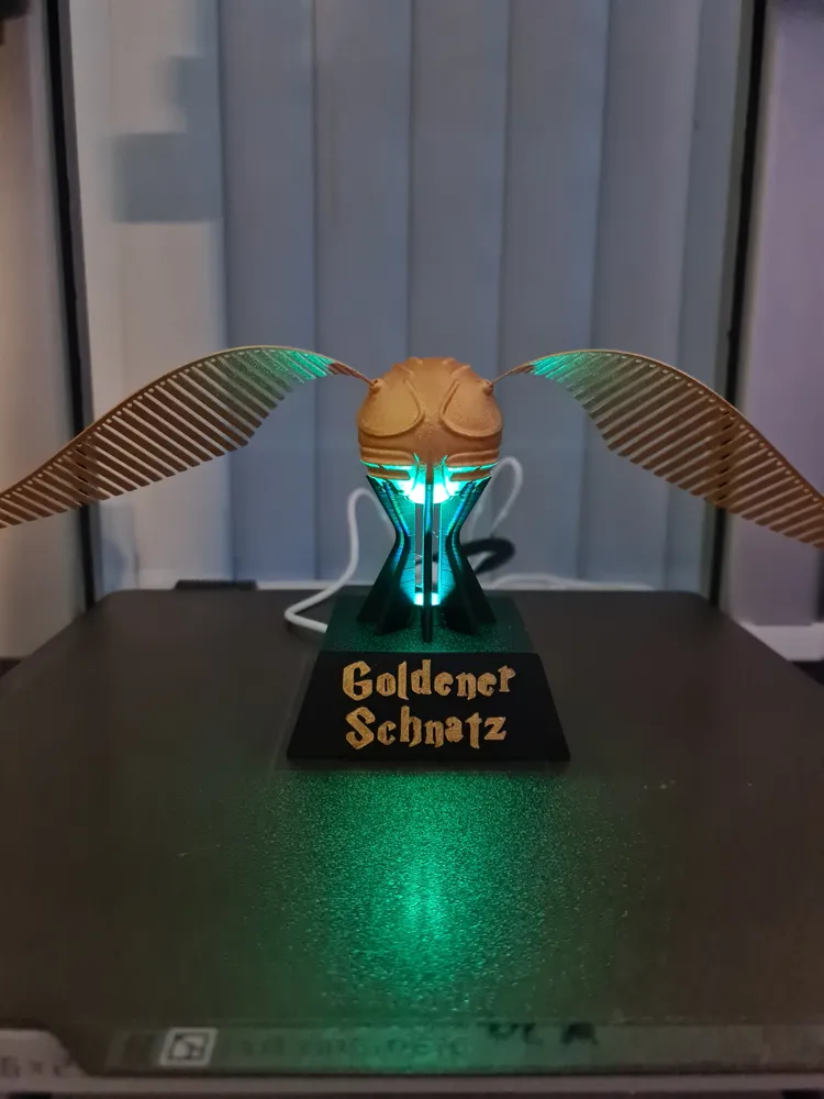 Display Stand with Lamp for Golden Snitch - Free 3D Print Model ...