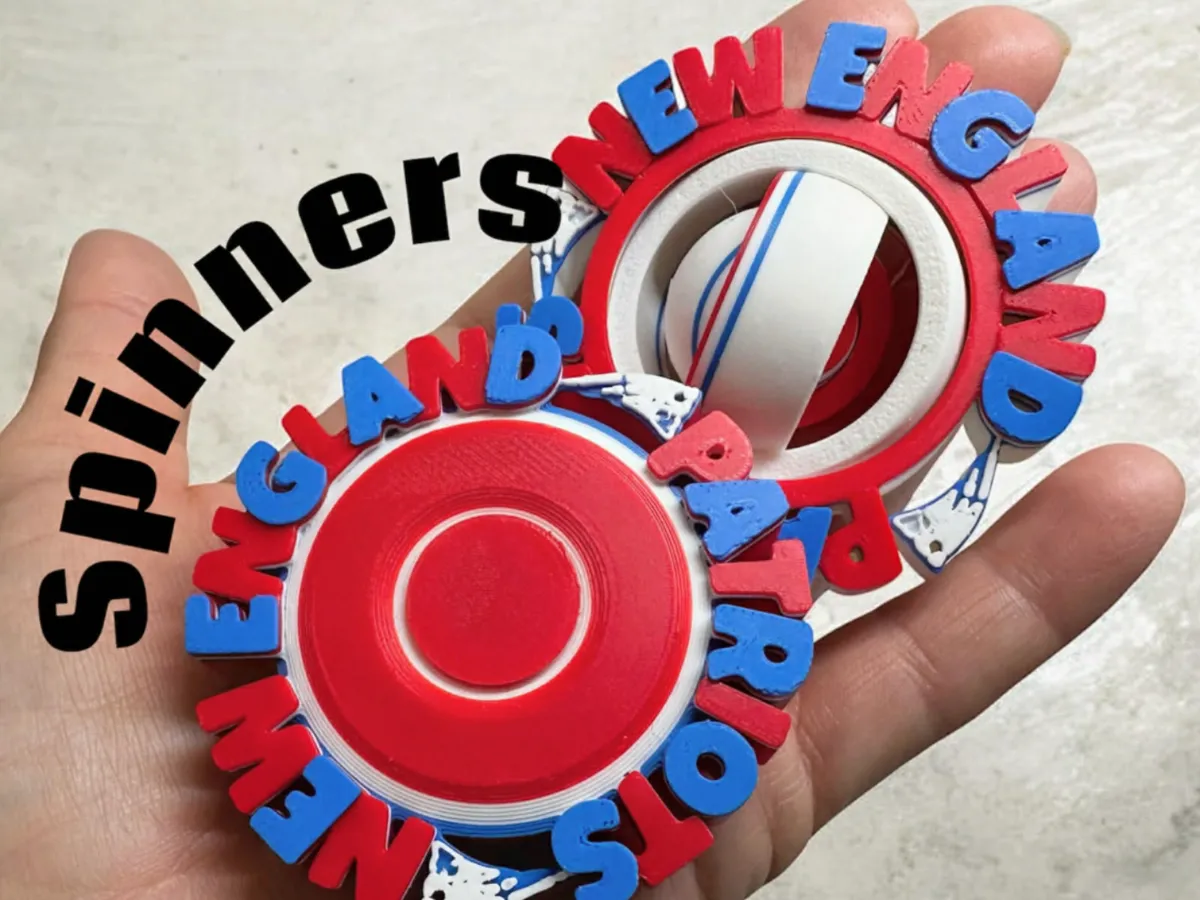 New England Patriots Football Fidget spinners - Free 3D Print Model ...