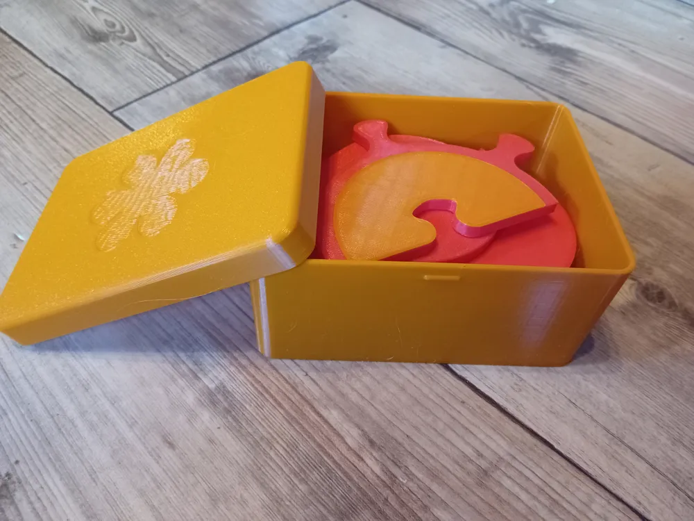 Flower 2D puzzle + box by Hutnik MakerWorld: Download Free 3D Models