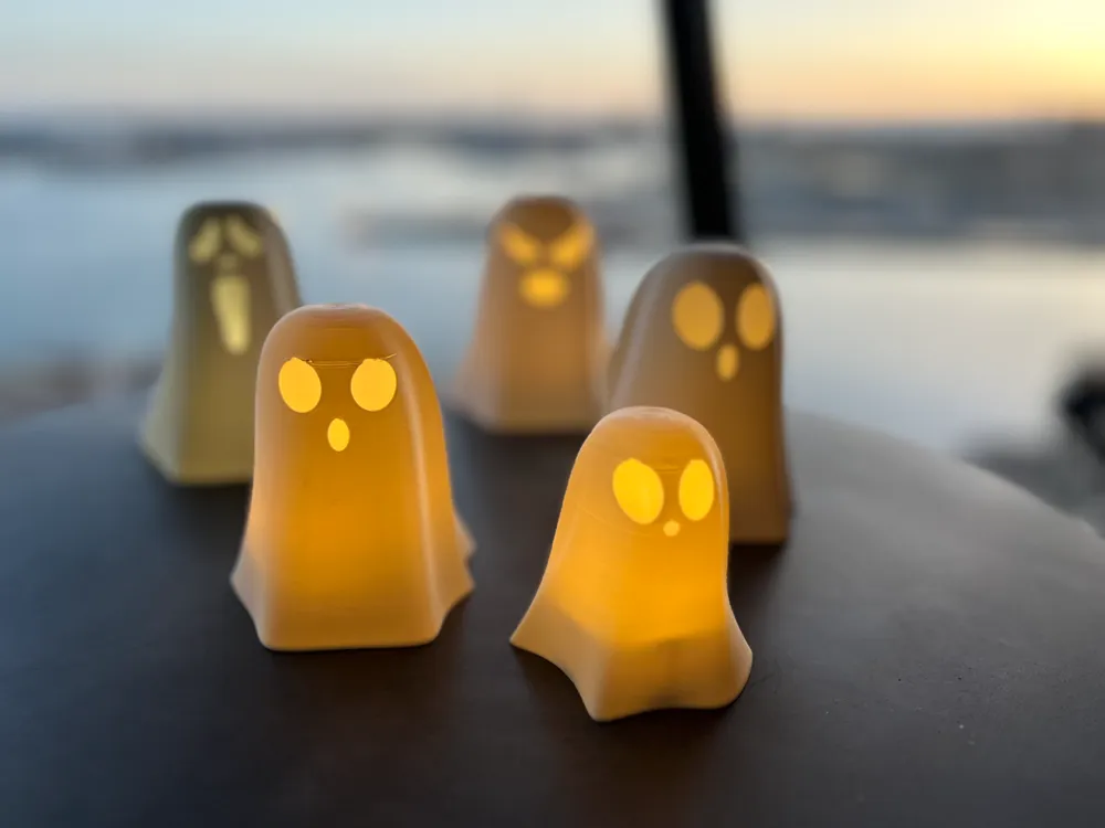 Haloween Ghost Tealight by kappern MakerWorld: Download Free 3D Models