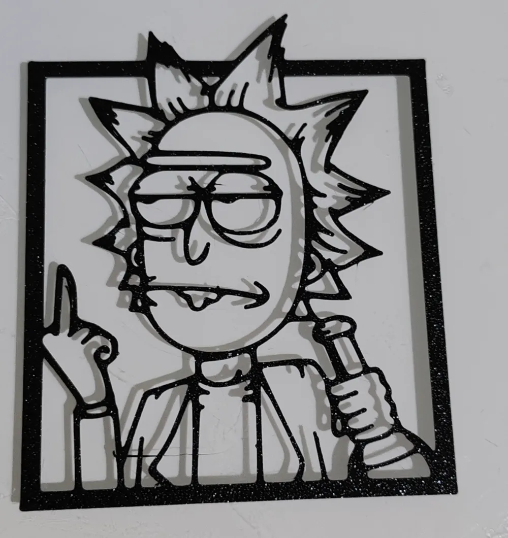 Rick and Morty - Rick Sanchez 2d wall art decor by TheWallArtGuy ...