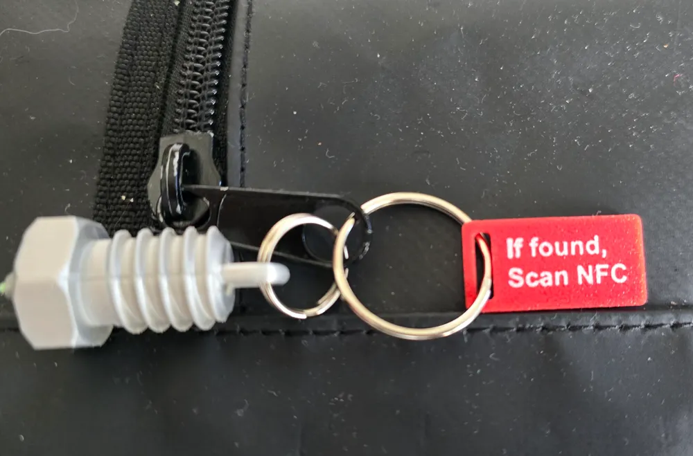 Don't loose your belongings - NFC Tag keychain by 3DJupp - MakerWorld