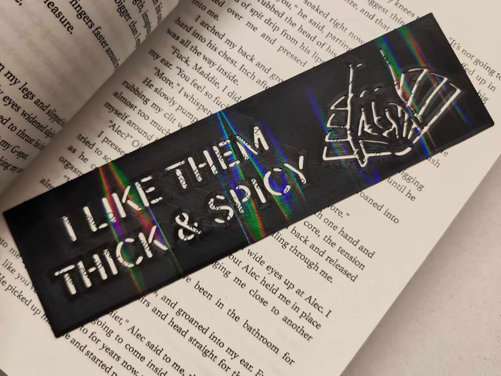 Thick & Spicy bookmark by Mia Germansen - MakerWorld