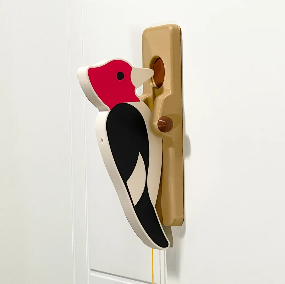 Woodpecker Door Knocker - Free 3D Print Model - MakerWorld