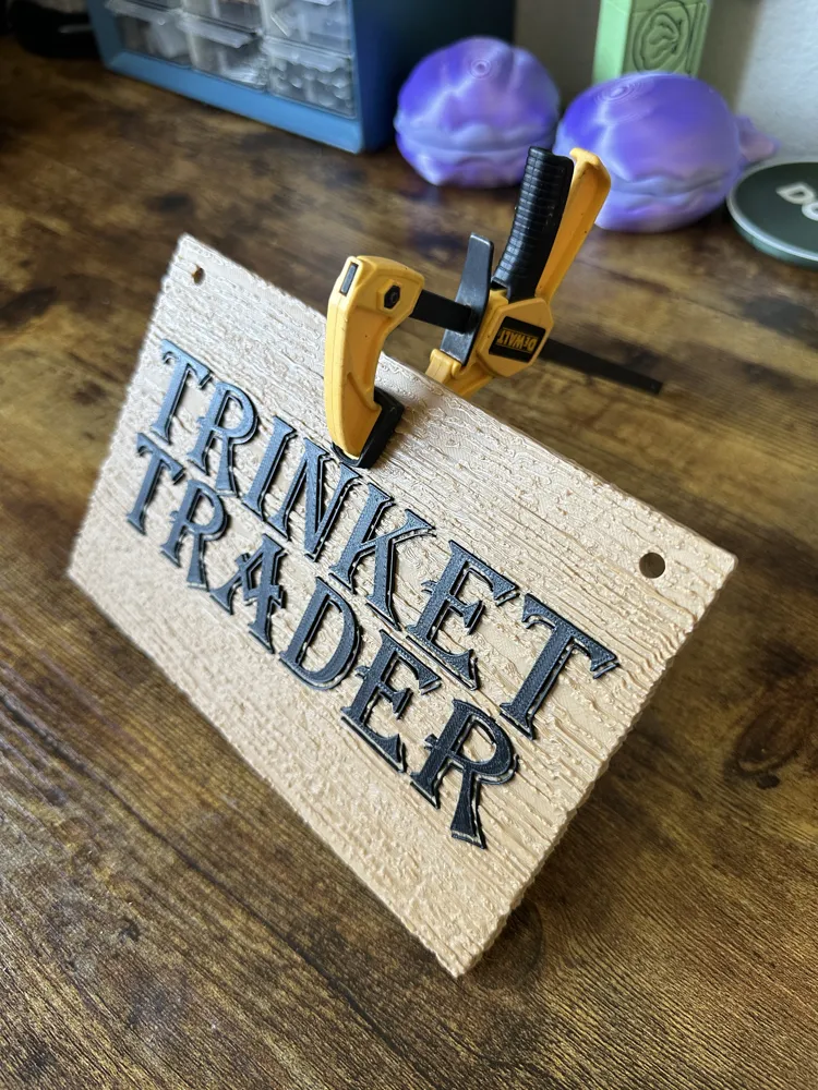 Trinket Trader Sign – Ren Faire Flip Sign STL by Goober MakerWorld ...