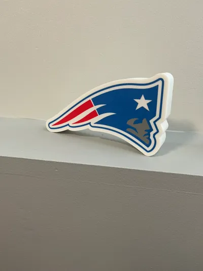 New England Patriots LED light box by Balorfan85 - MakerWorld