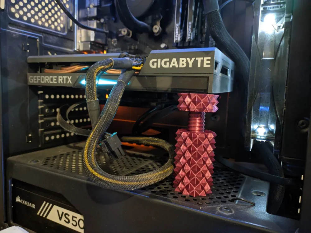 Adjustable Thorn Pillar GPU Support by Dane - MakerWorld