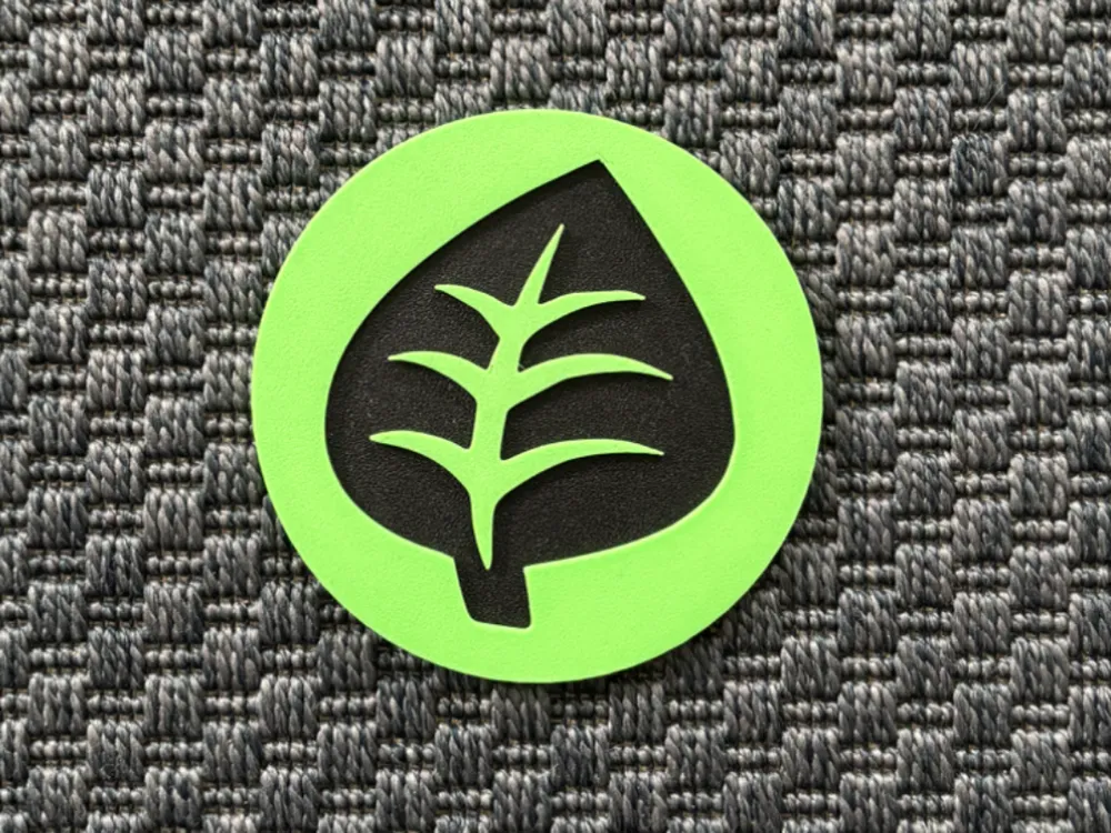 Grass Emblem Pokemon Element - Free 3D Print Model - MakerWorld