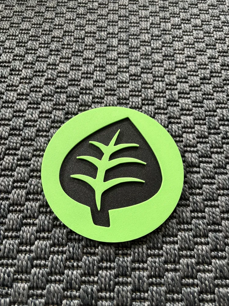 Grass Emblem Pokemon Element - Free 3D Print Model - MakerWorld