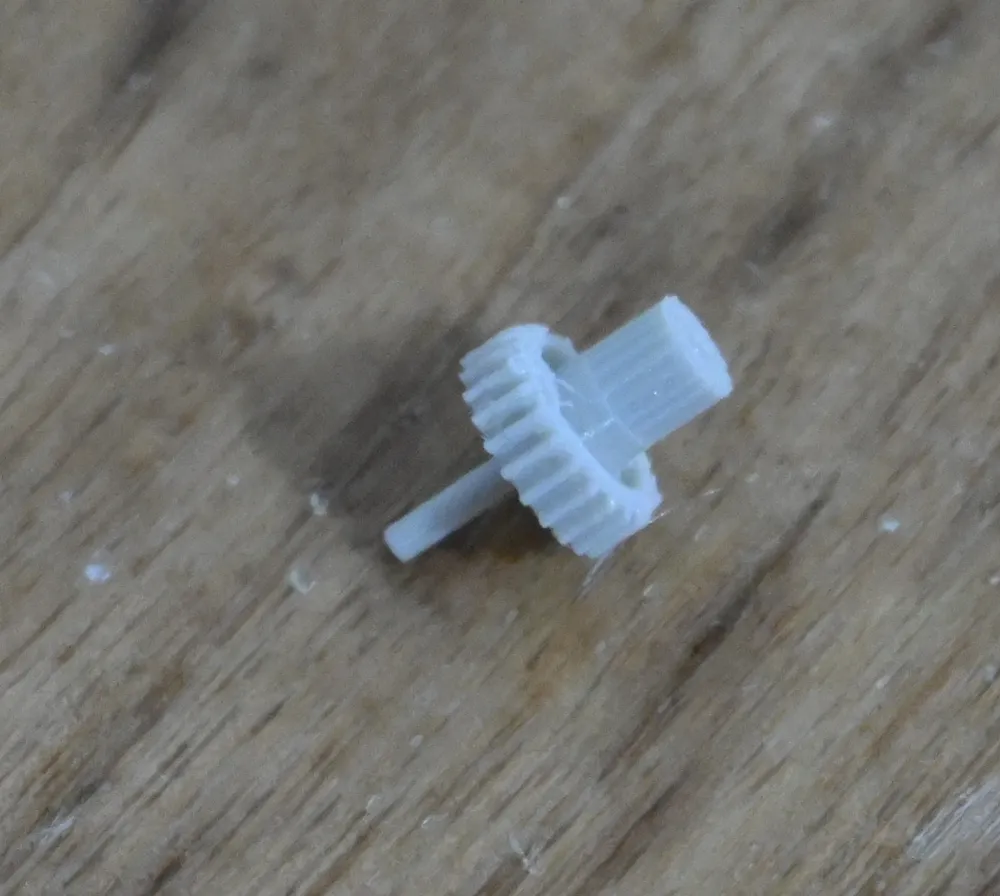 Internal gear for 9g servo (360 rotation) - Free 3D Print Model ...