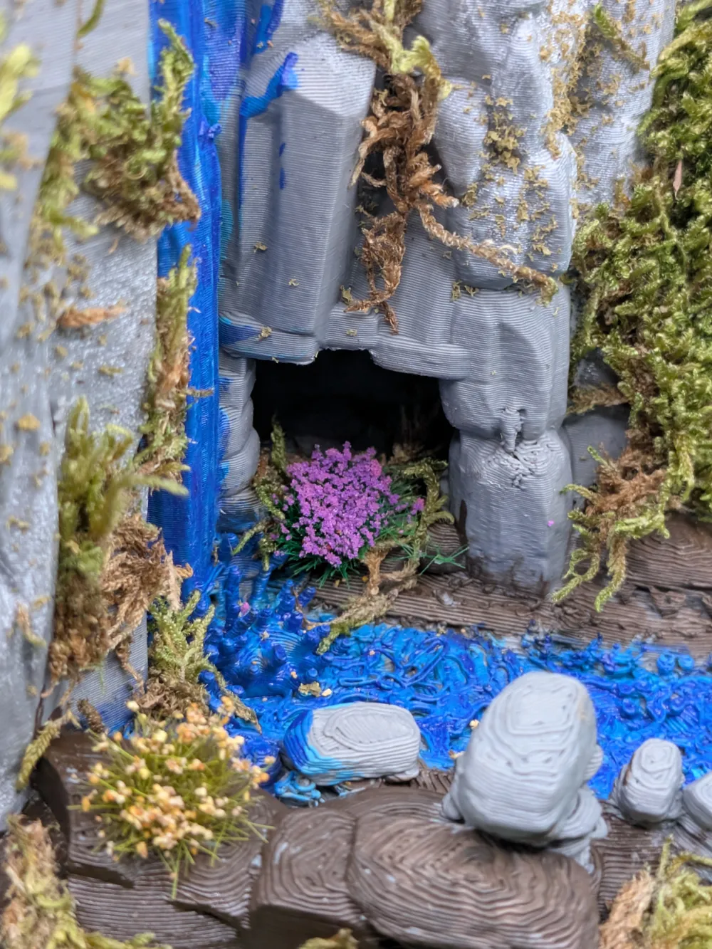 waterfall in the jungle - Free 3D Print Model - MakerWorld