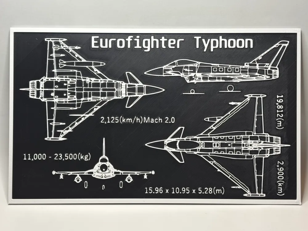Eurofighter Typhoon - Blueprint Remixed by PaperPlaneLab - 纸飞机工作室 ...