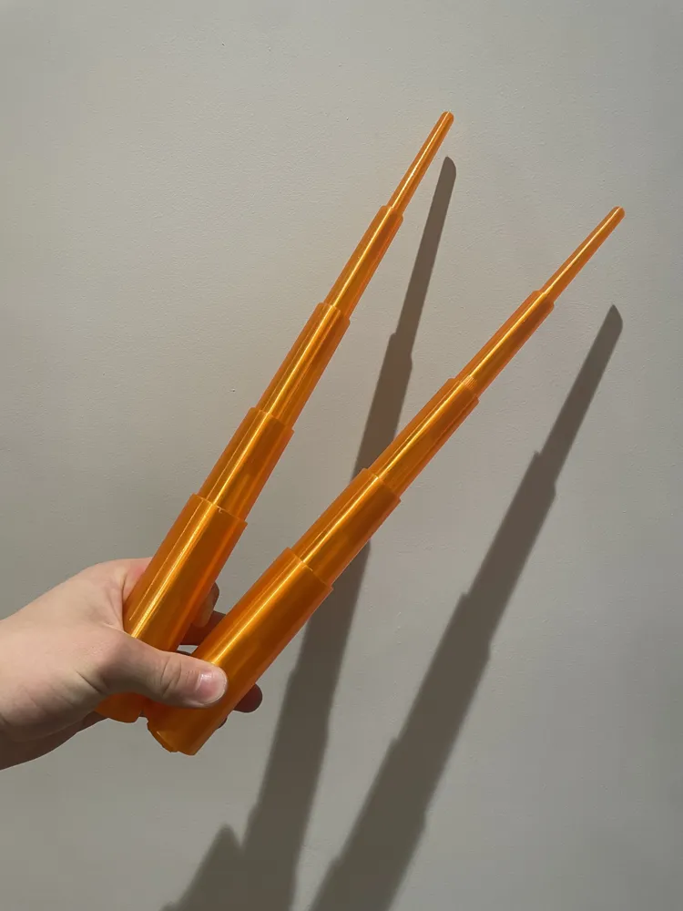 Retractable staff with split function by CrypticMist MakerWorld ...