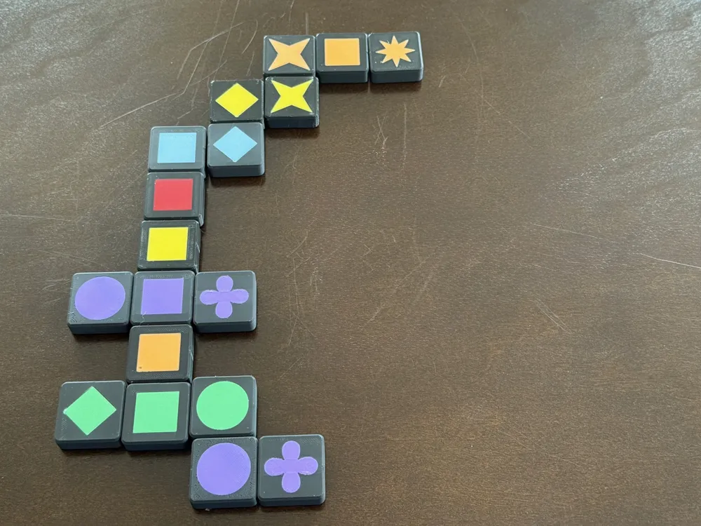 Qwirkle Game Tiles by XmonikerX MakerWorld: Download Free 3D Models