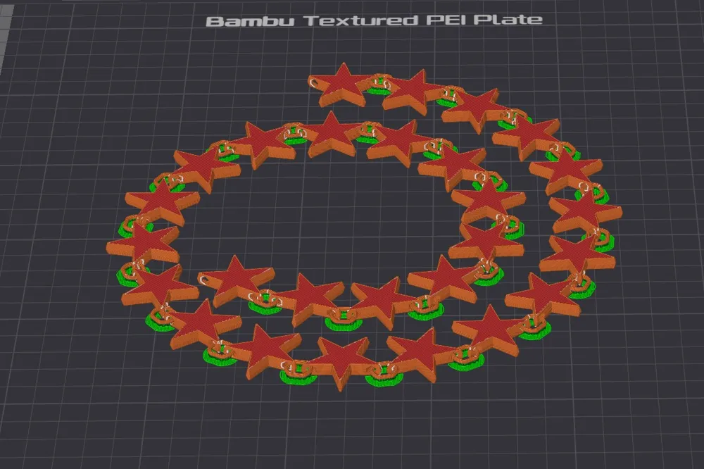 string of stars - Free 3D Print Model - MakerWorld