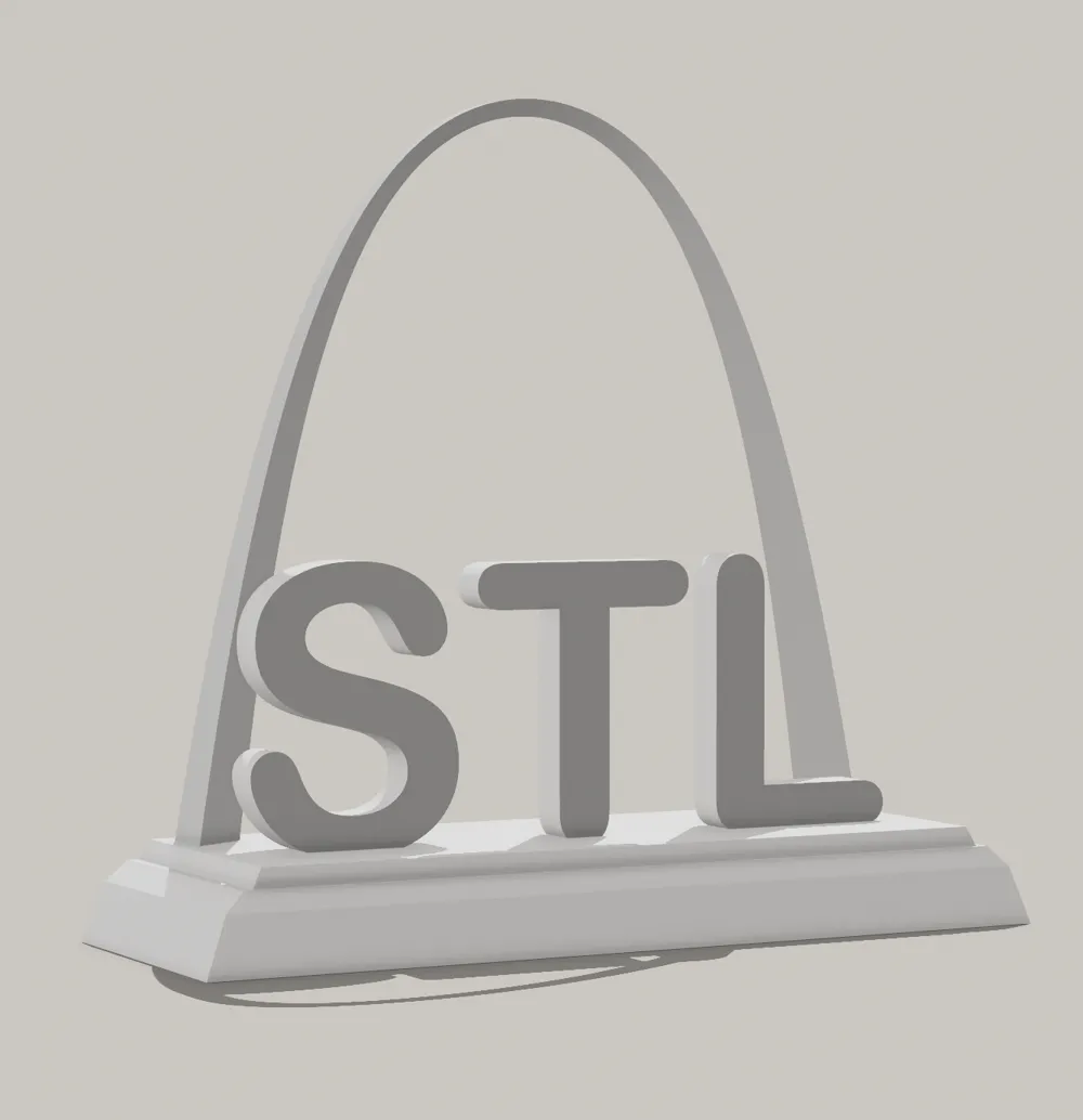 St.Louis Arch "STL" by Davewilhelm - MakerWorld