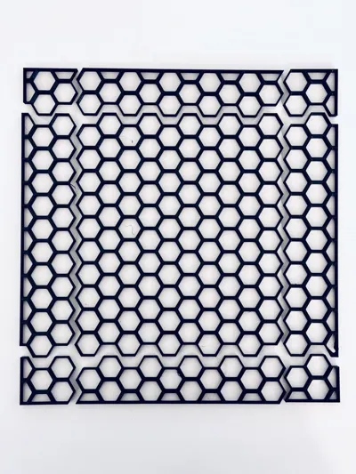 Honeycomb Storage Wall incl. Borders - Free 3D Print Model - MakerWorld
