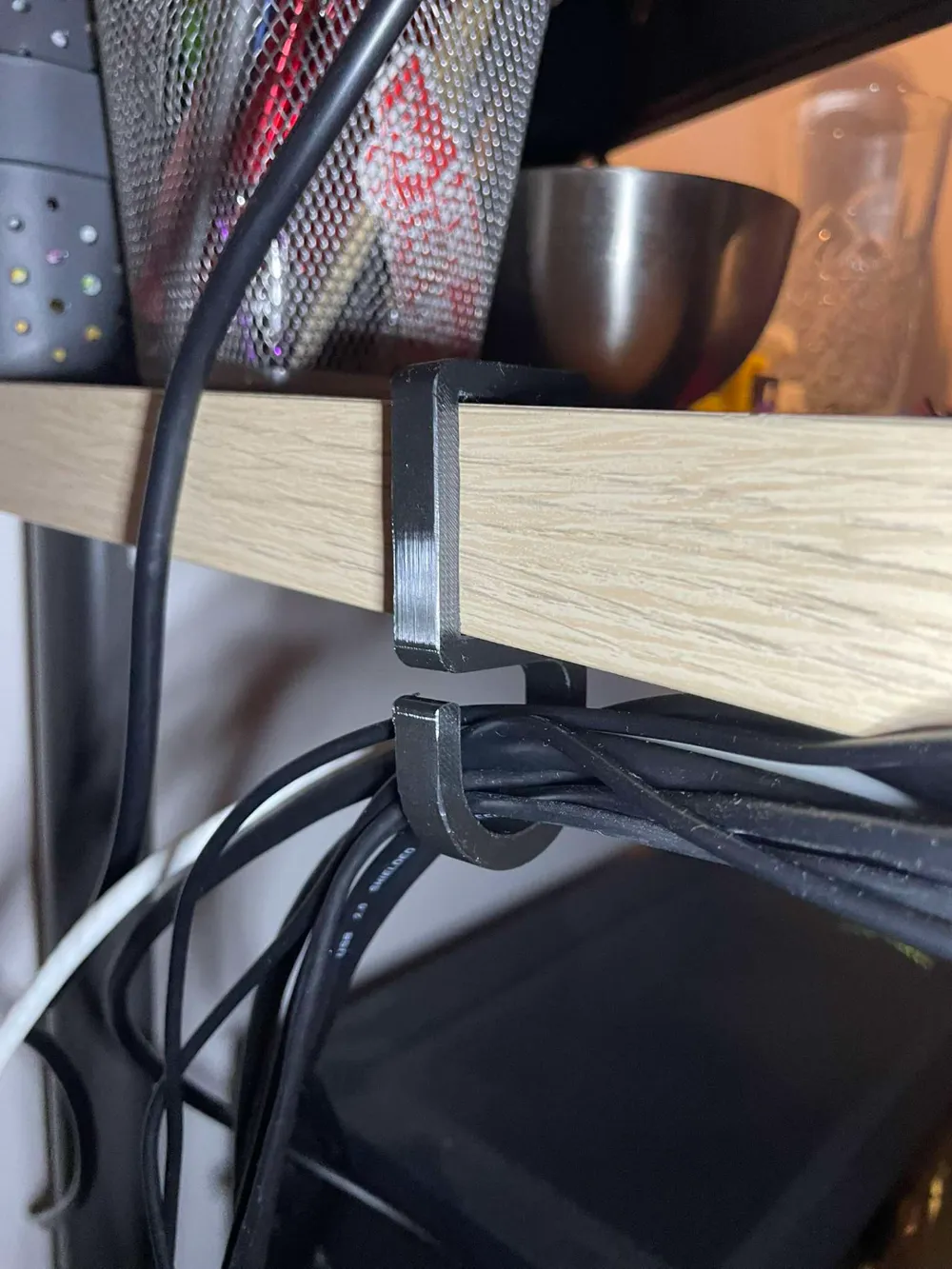 LINNMON / ADILS Desk cable holder by Rob5on MakerWorld: Download Free ...