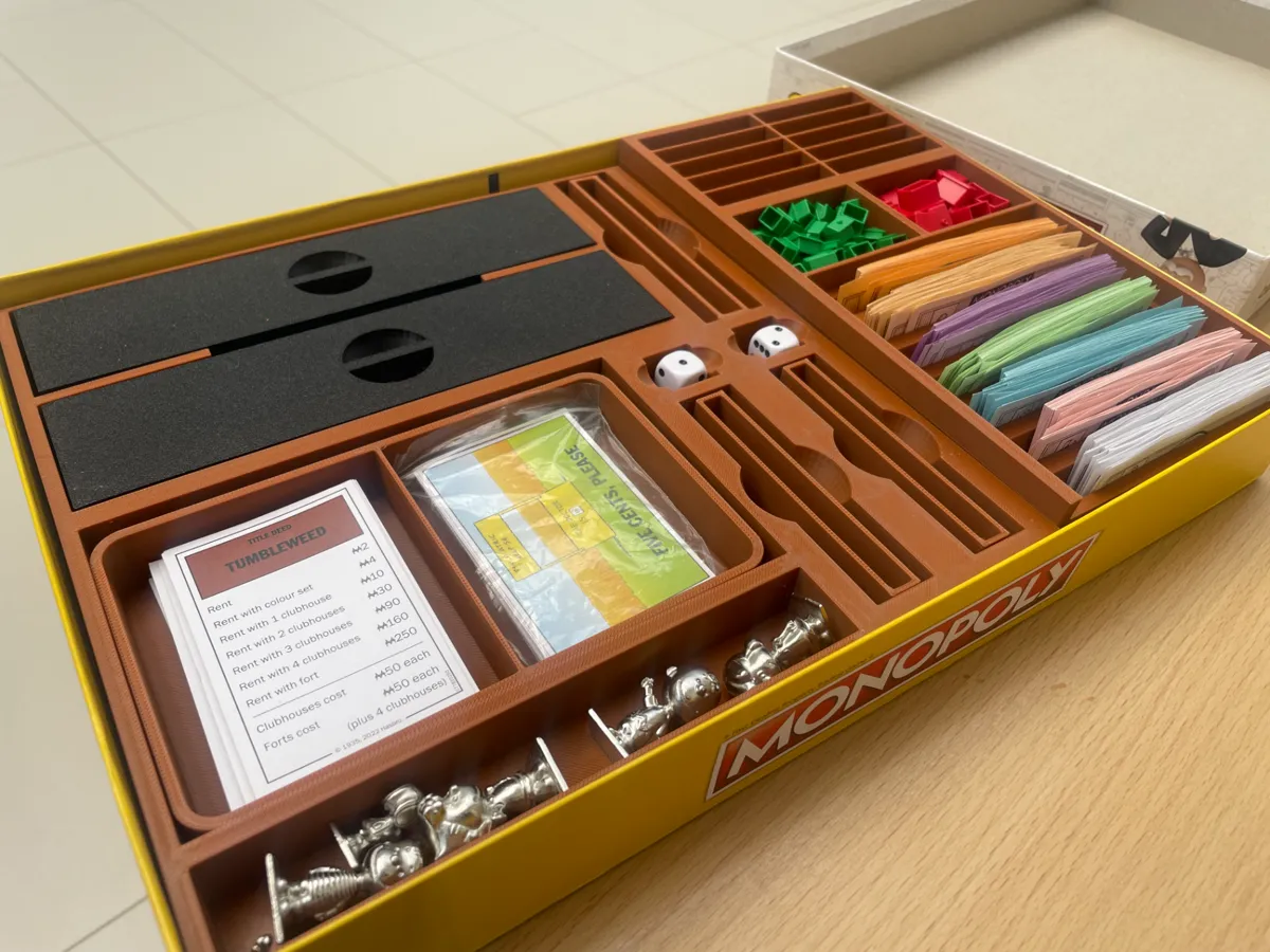 Monopoly Box Organizer Set - Kompletter Box-Einsatz von The Hairy Geek ...