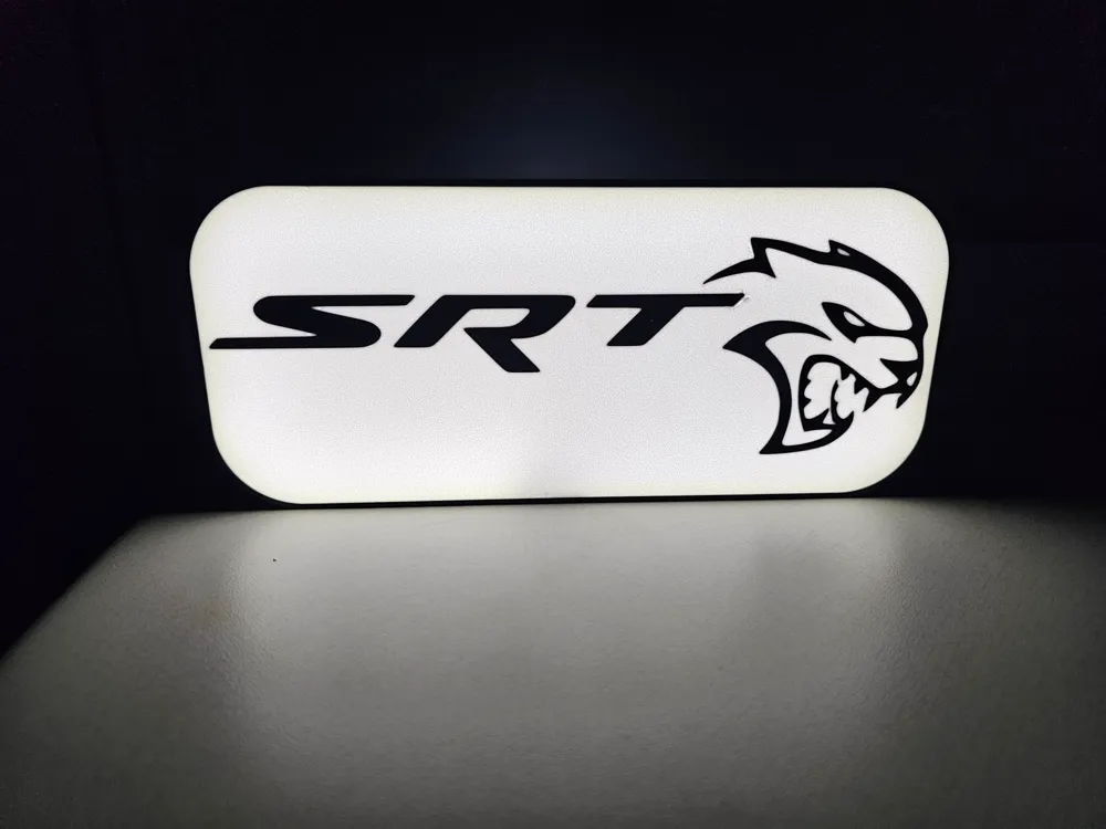 SRT Hellcat LED Lightbox by Fast3D - MakerWorld