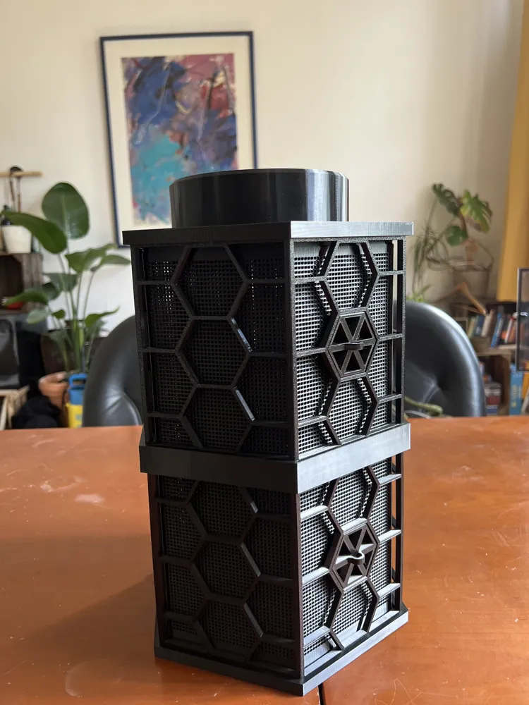 HEX-FILTER Modular Carbon Filter Housing - Free 3D Print Model - MakerWorld