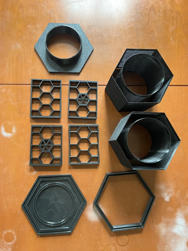 HEX-FILTER Modular Carbon Filter Housing - Free 3D Print Model - MakerWorld