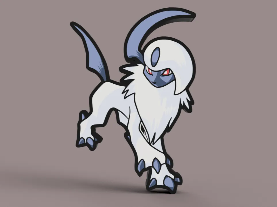 Absol Lightbox by Sitsero - MakerWorld