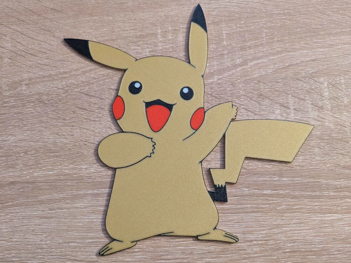 Pikachu 2D – Kostenloses 3D-Druckmodell – MakerWorld