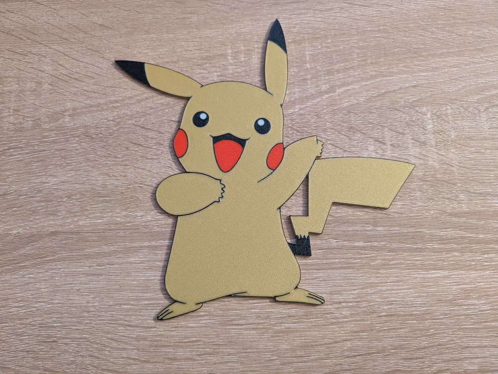 Pikachu 2D – Kostenloses 3D-Druckmodell – MakerWorld