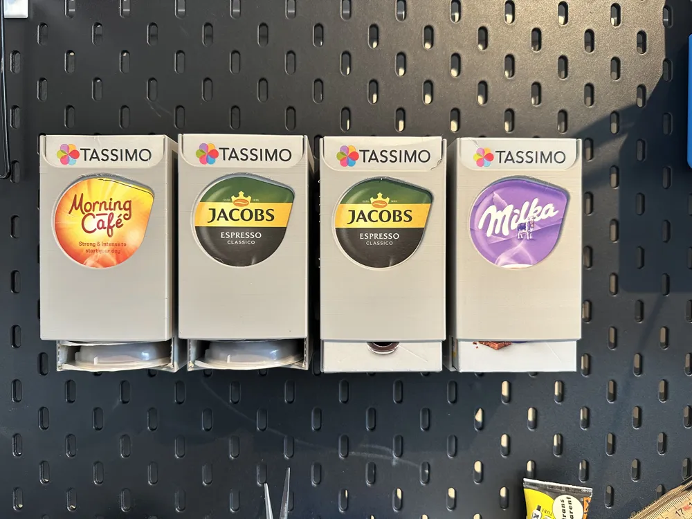 Tassimo Pod Holder for IKEA Skadis Pegboard - Free 3D Print Model ...