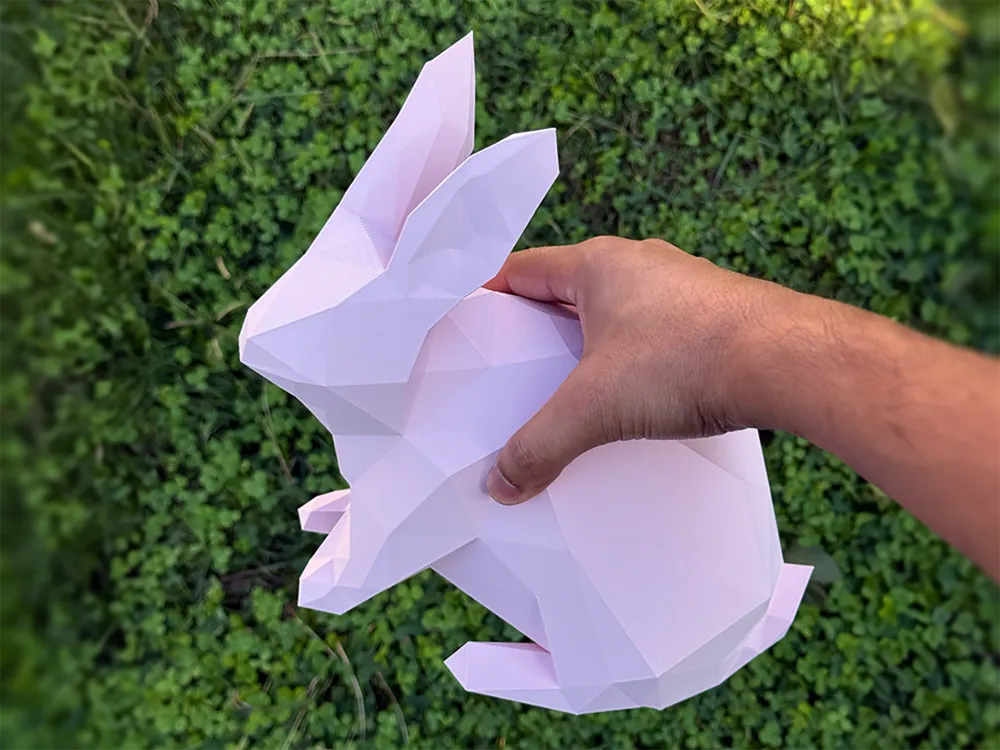 Low Poly Bunny - Public Domain - Free 3D Print Model - MakerWorld