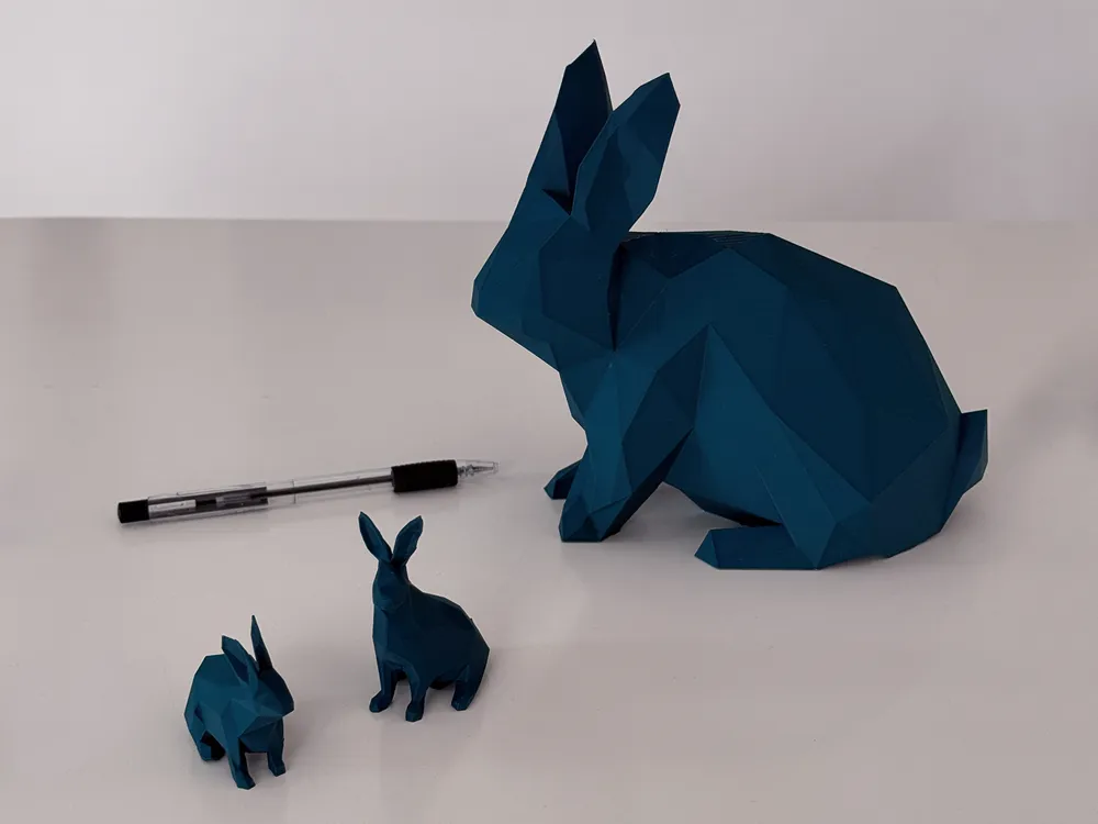 Low Poly Bunny - Public Domain - Free 3D Print Model - MakerWorld