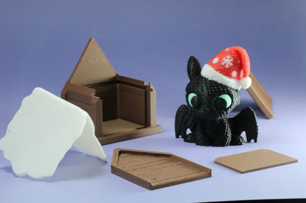 Cute Toothless Night fury Knitted Christmas - Modelo gratuito para ...