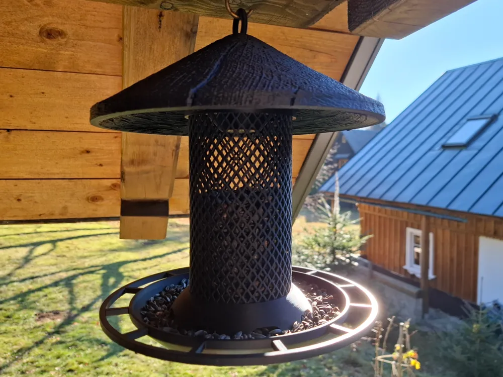 Hanging Bird Feeder by Printcells MakerWorld: Download Free 3D Models
