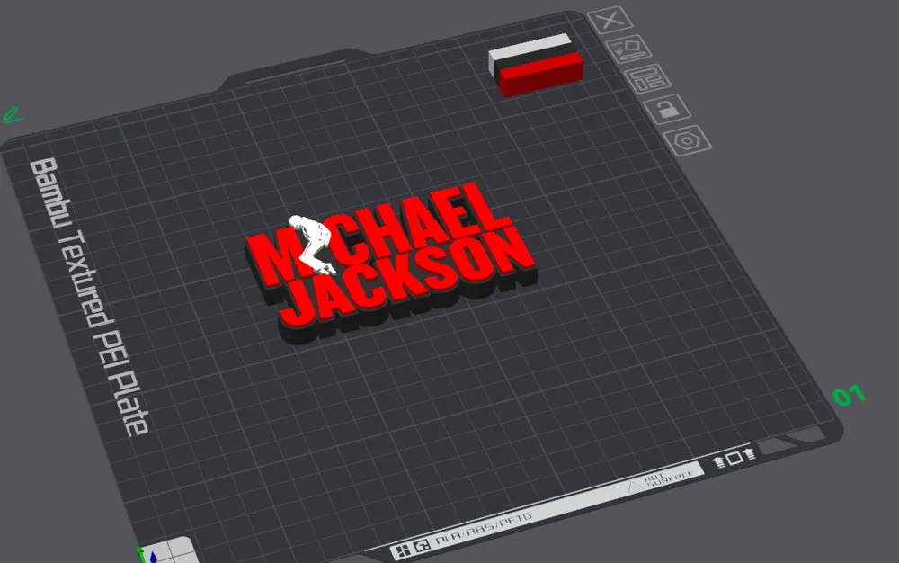 MICHAEL JACKSON LOGO by Carlos Moreira - MakerWorld